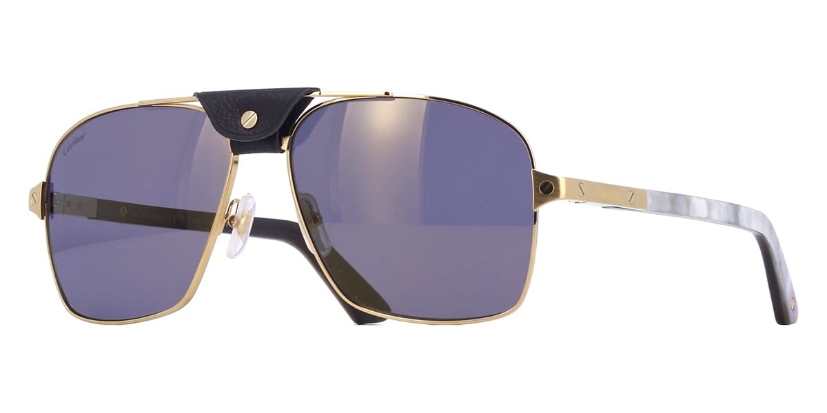 Cartier Buffalo Horn CT0389S 003 1G7 Polarised Sunglasses - US