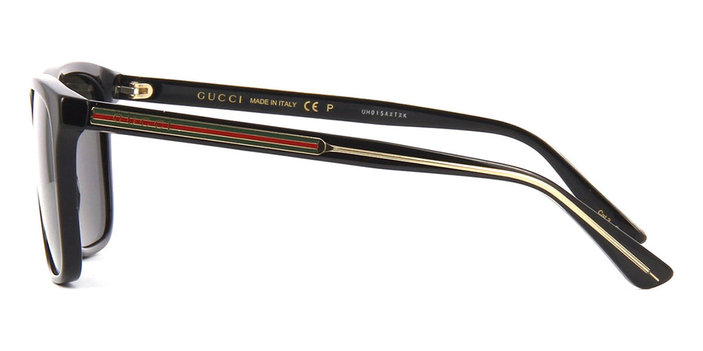 Gucci GG0381S 007 Polarised Black and Crystal Sunglasses - US