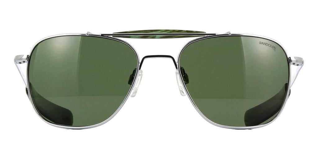 Randolph Aviator II Bright Chrome AT002 Polarised Sunglasses - US